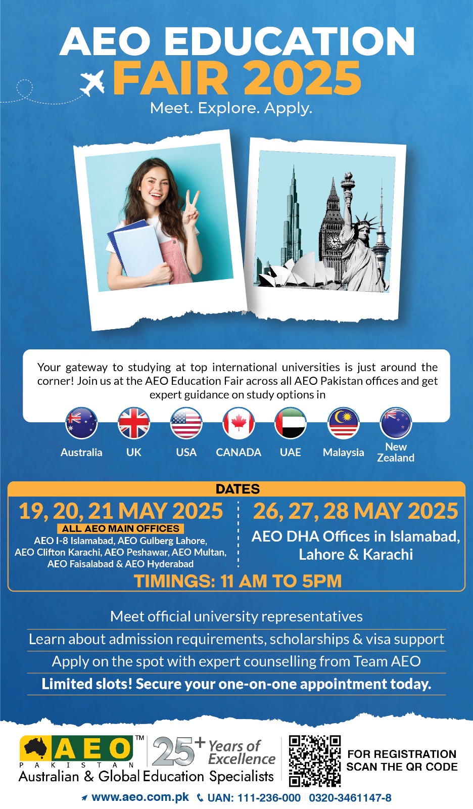 Events- Upcoming IELTS & Study Abroad Events with AEO Pakistan